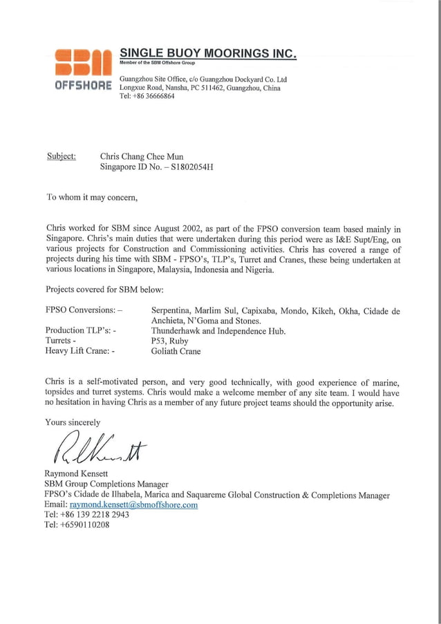 SBM Offshore Appreciation 2015 | PDF