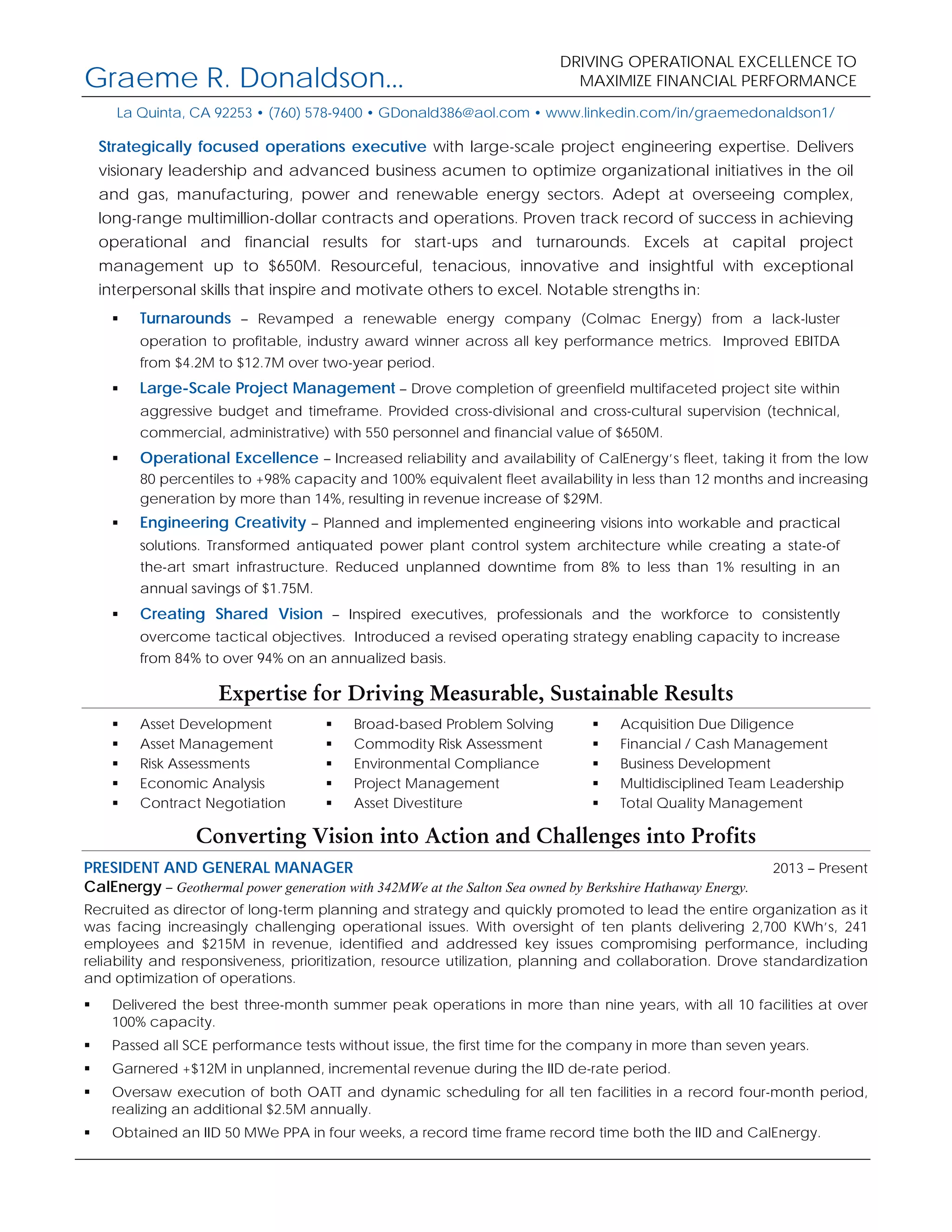 Graeme Donaldson_Resume_2015a | PDF