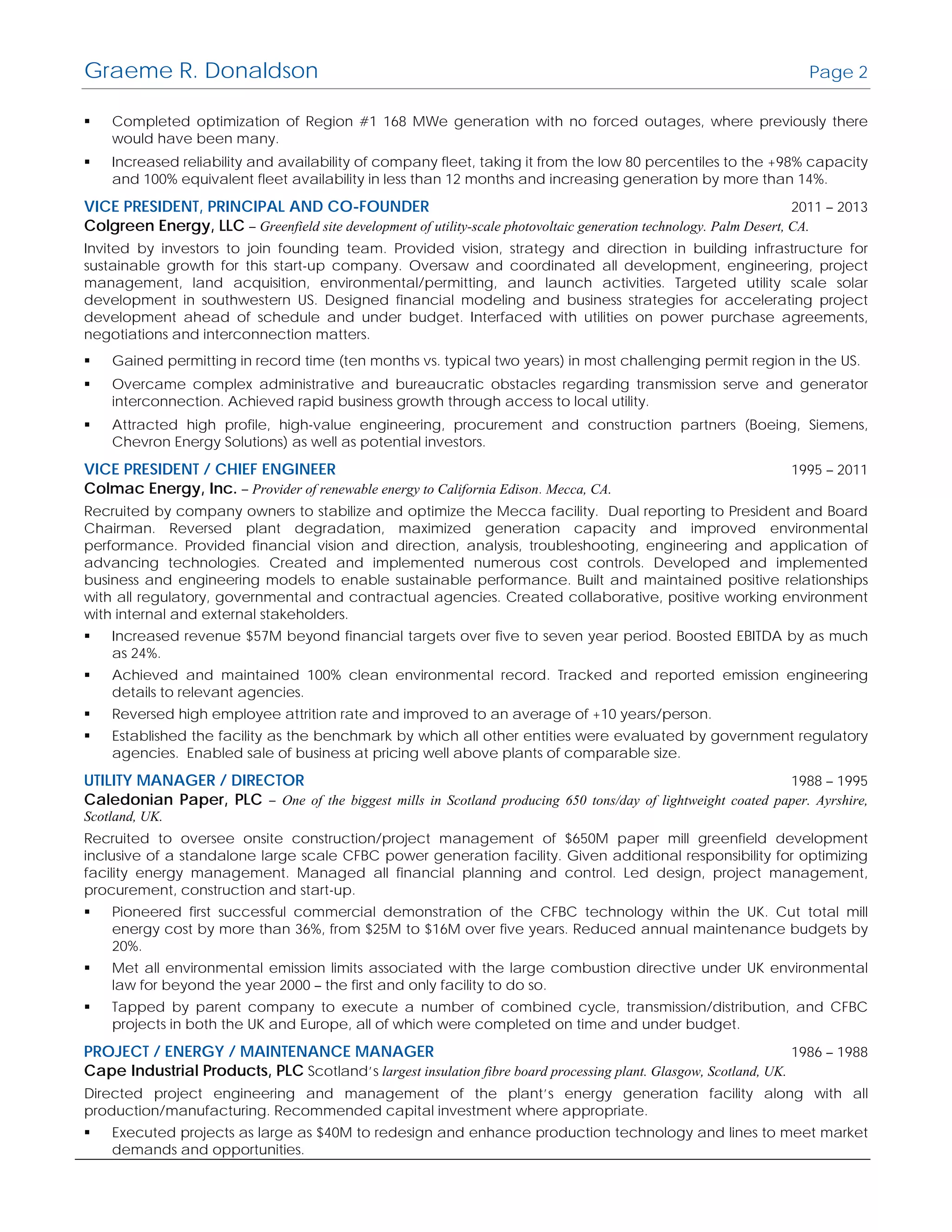 Graeme Donaldson_Resume_2015a | PDF