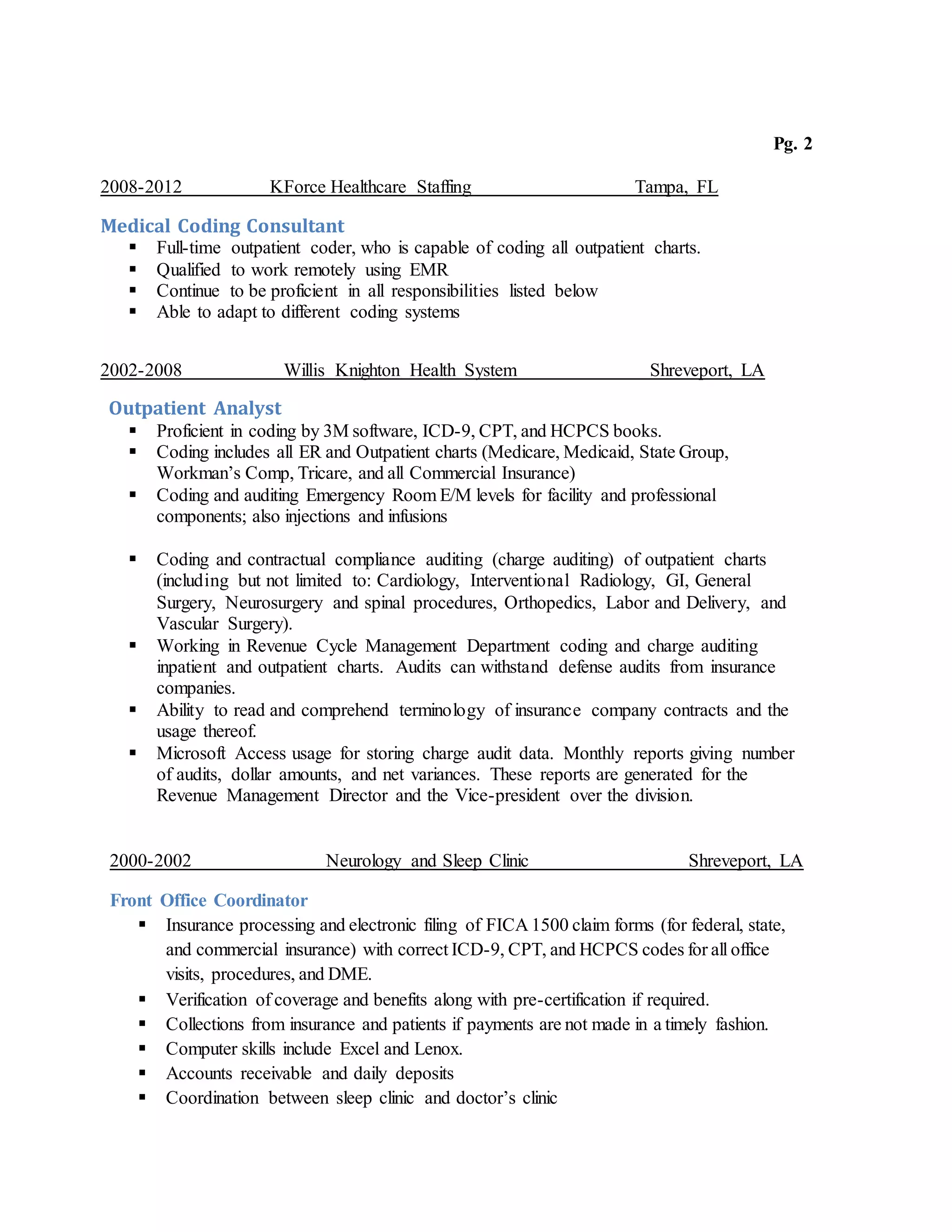 Angie's Resume' 2015 | DOCX