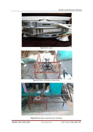 Double Acting Hacksaw Machine | PDF