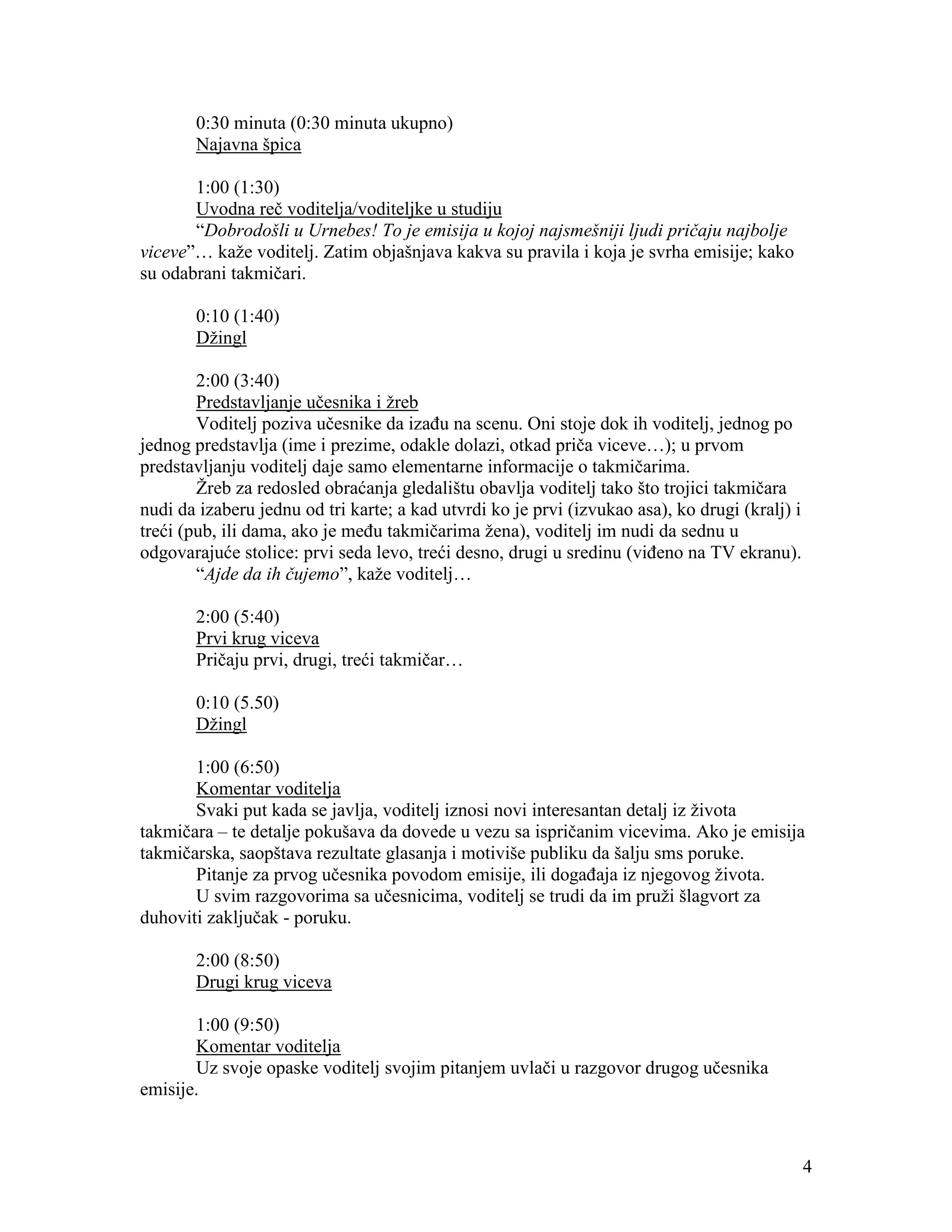 TV projekt Urnebes (talk show) | PDF