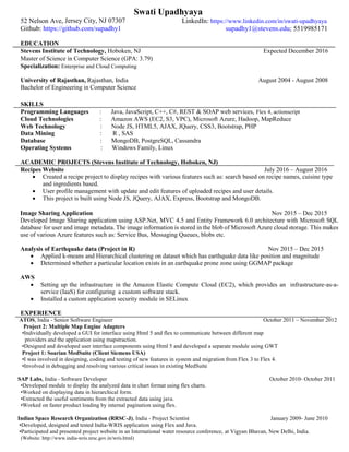 Swati_Upadhyaya_Resume | PDF