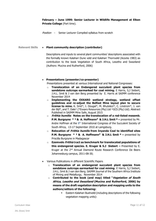 CV JHL Smit_UPDATED October 2015 | PDF