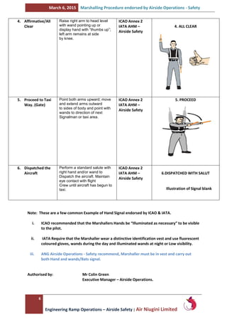 Engineering Ramp Operation - PX Marshalling Procedure 2015 | PDF