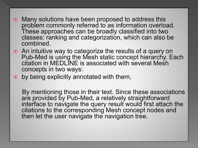 Effective Navigation of Query Results Based On Hierarchies | PPT