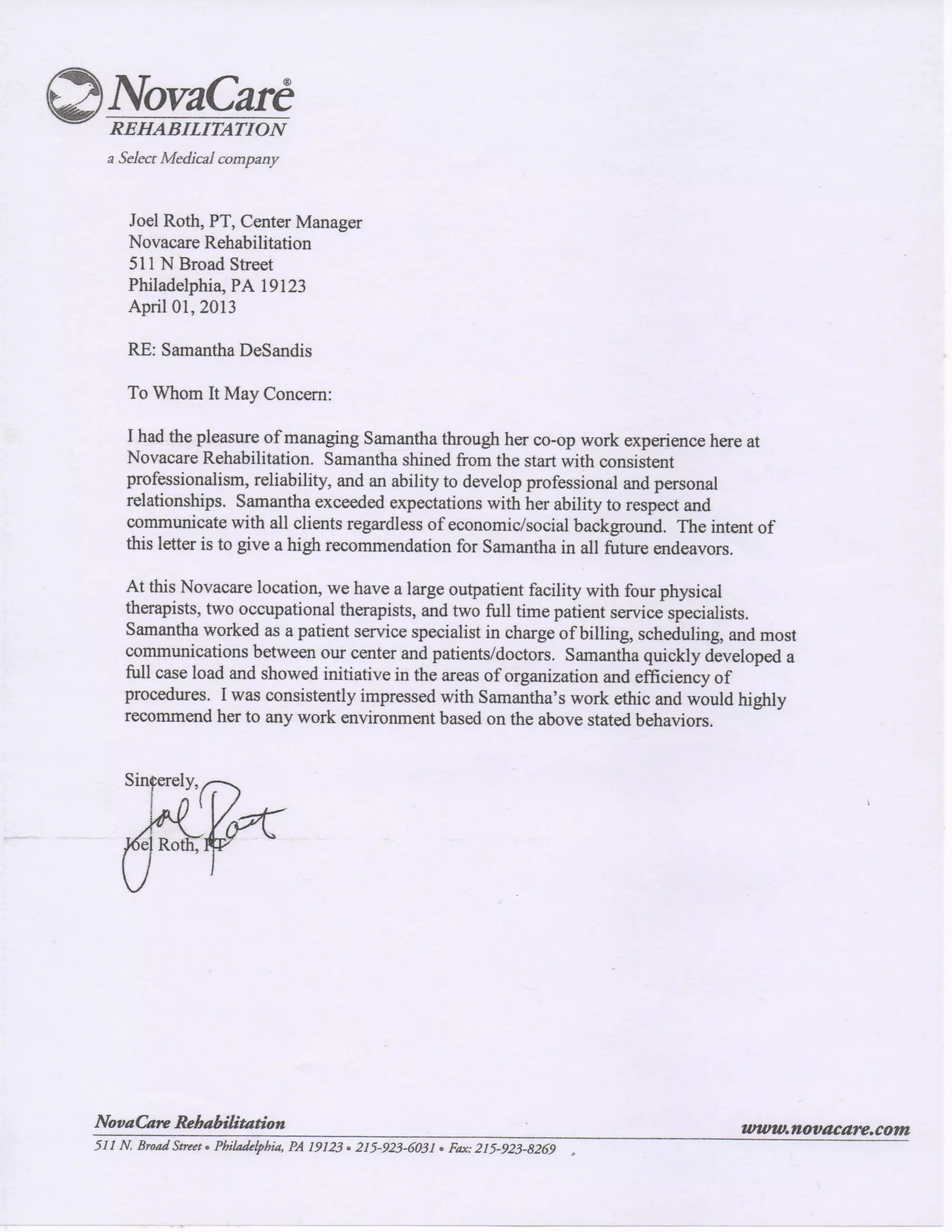 joel roth reference signed | PDF