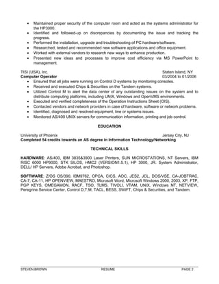 STEVEN BROWN (1) | PDF