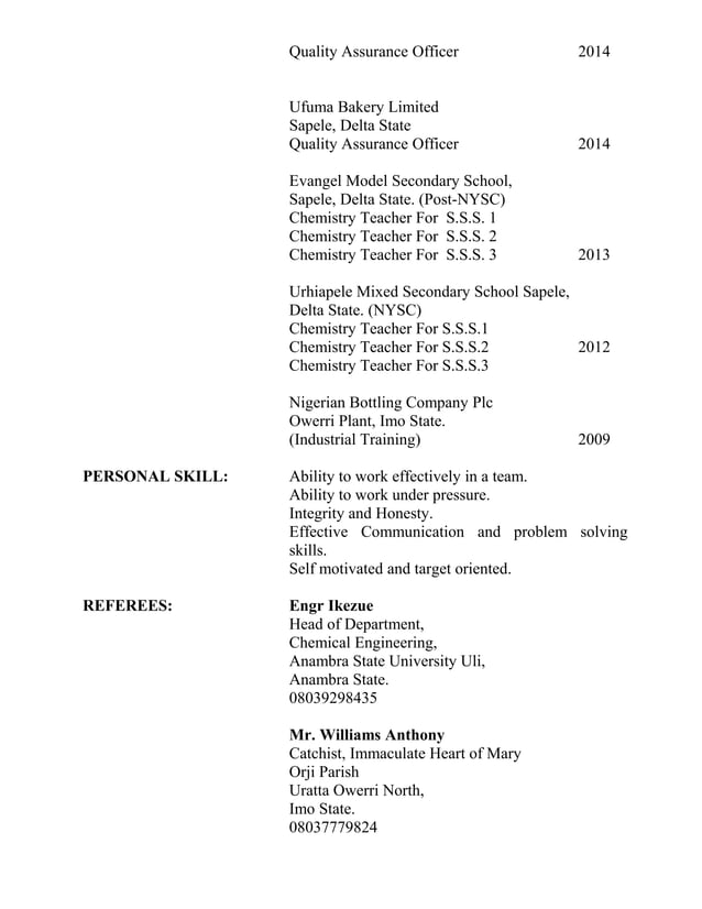 CURRICULUM VITAE iyke | PDF