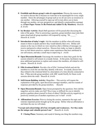 Counseling Group Lesson Plan | DOC