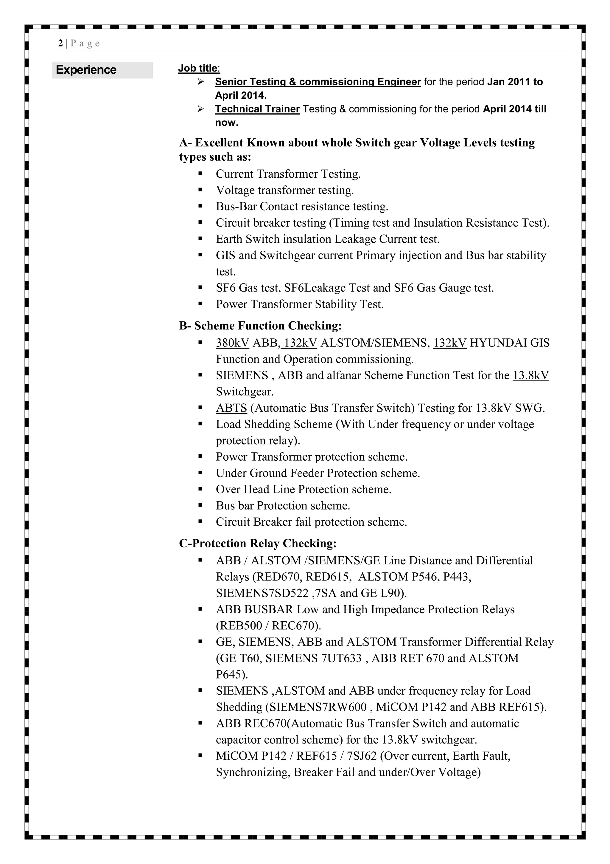 Mohamed Azzouz C.V | PDF