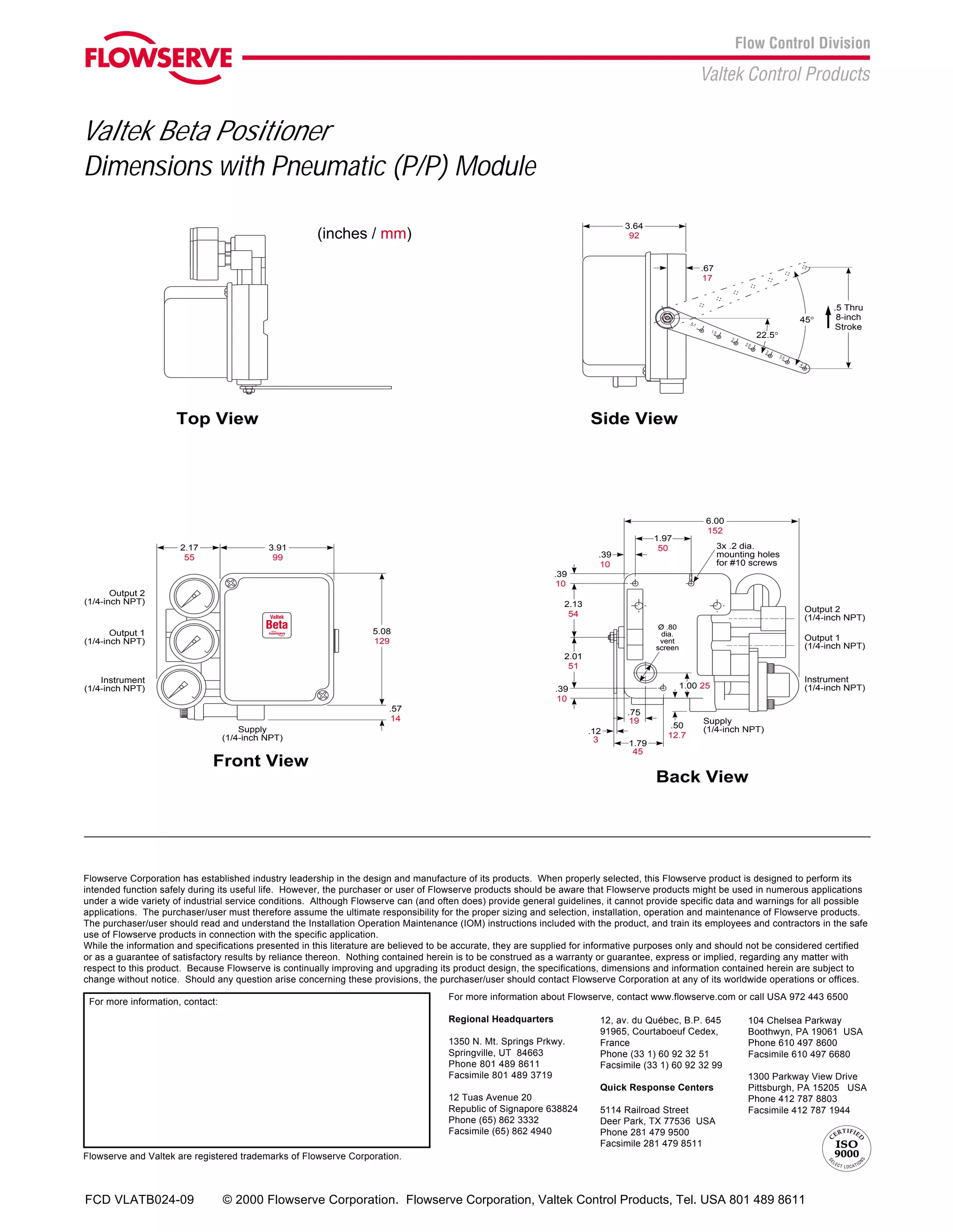 Valtek Beta NT3000 Flowserve | PDF