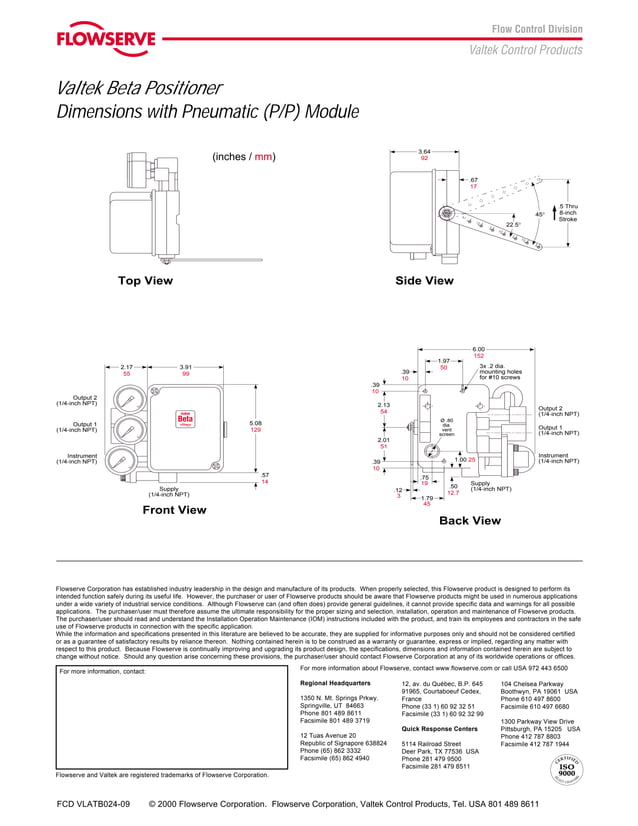Valtek Beta NT3000 Flowserve | PDF