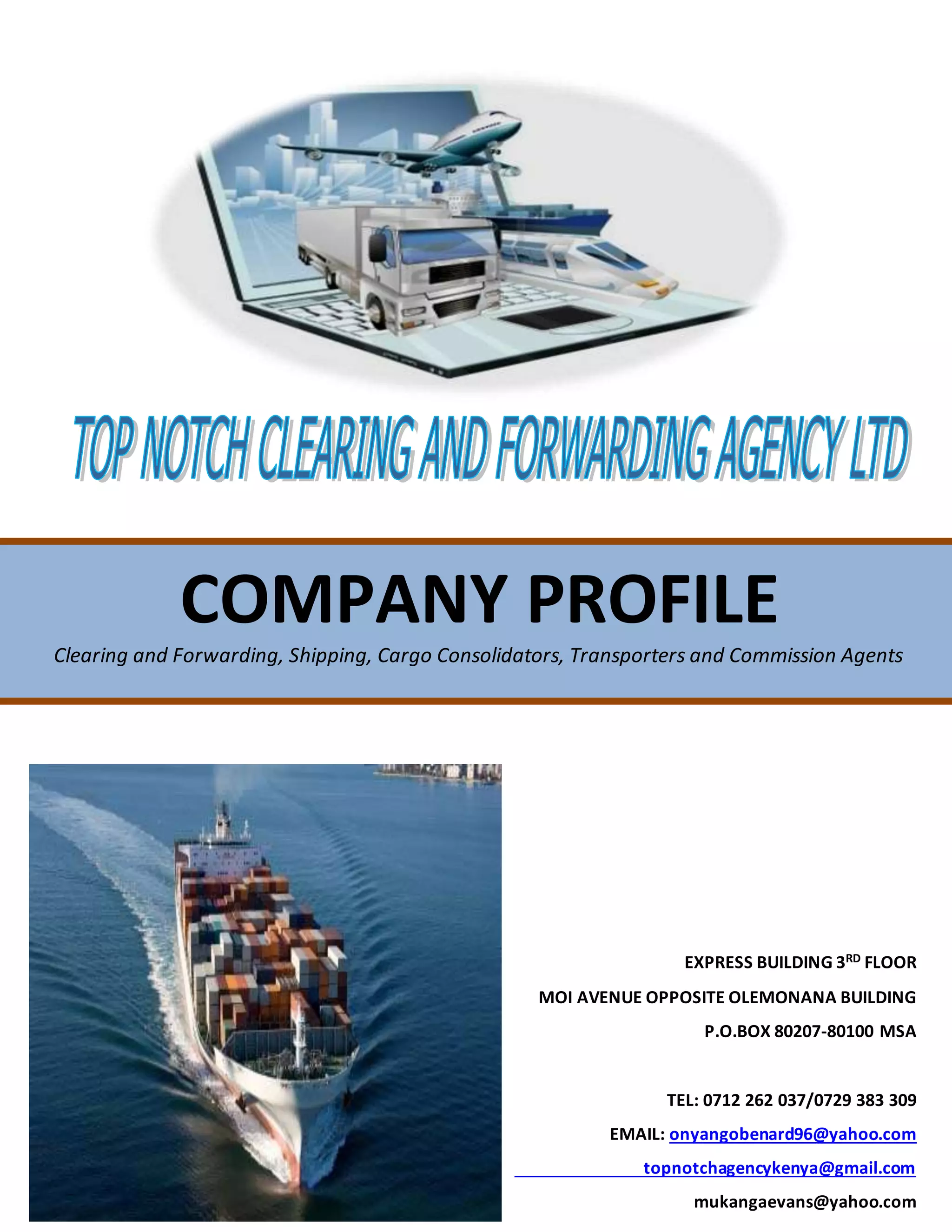 TOP NOTCH CLEARING AND FORWARDING AGENCY | PDF