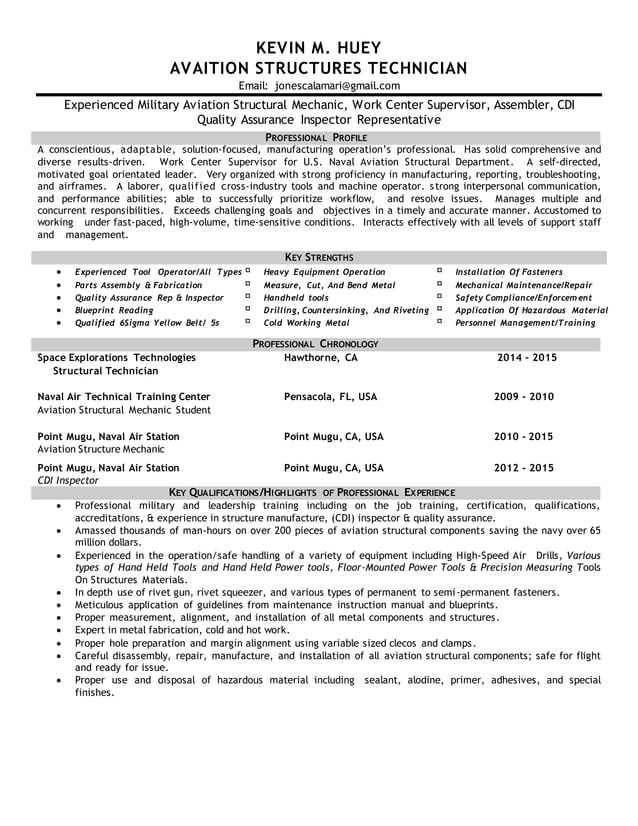 aviation resume | DOCX