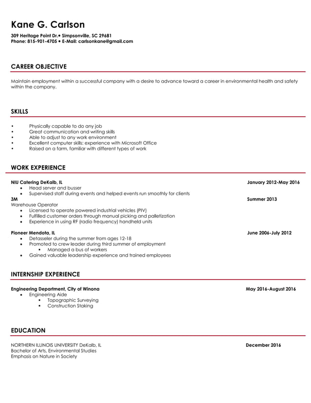 Carlson Resume | PDF