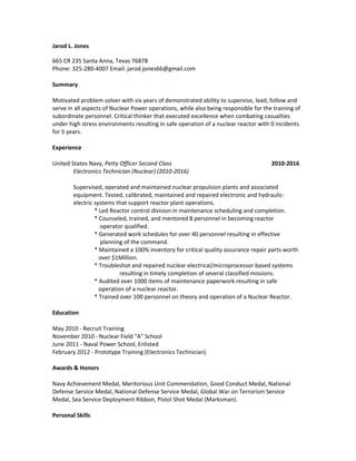 Resume1 | PDF