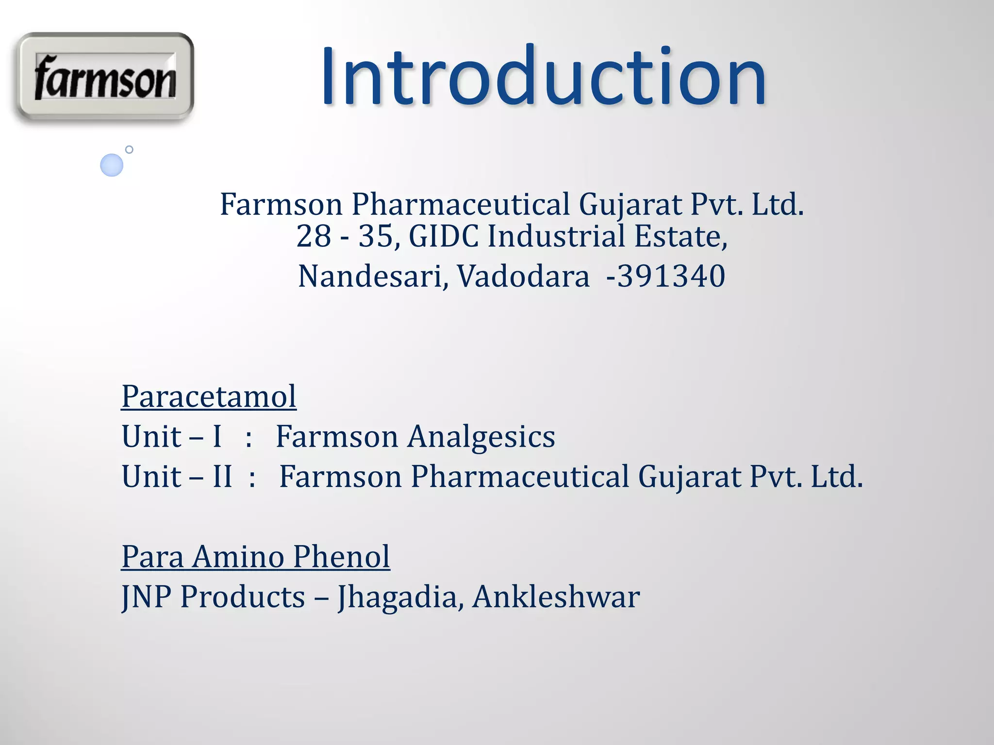 Farmson Company Presentation | PDF
