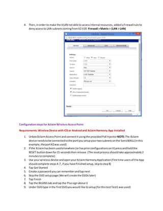 Configuring Xclaim WAPs for use with SonicWALL | DOCX | Computer Networking | Computing