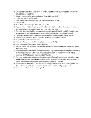 Configuring Xclaim WAPs for use with SonicWALL | DOCX | Computer ...
