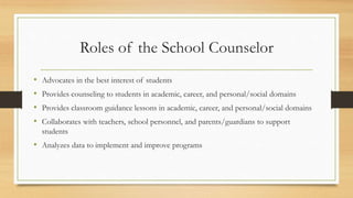 The School Counselor | PPTX
