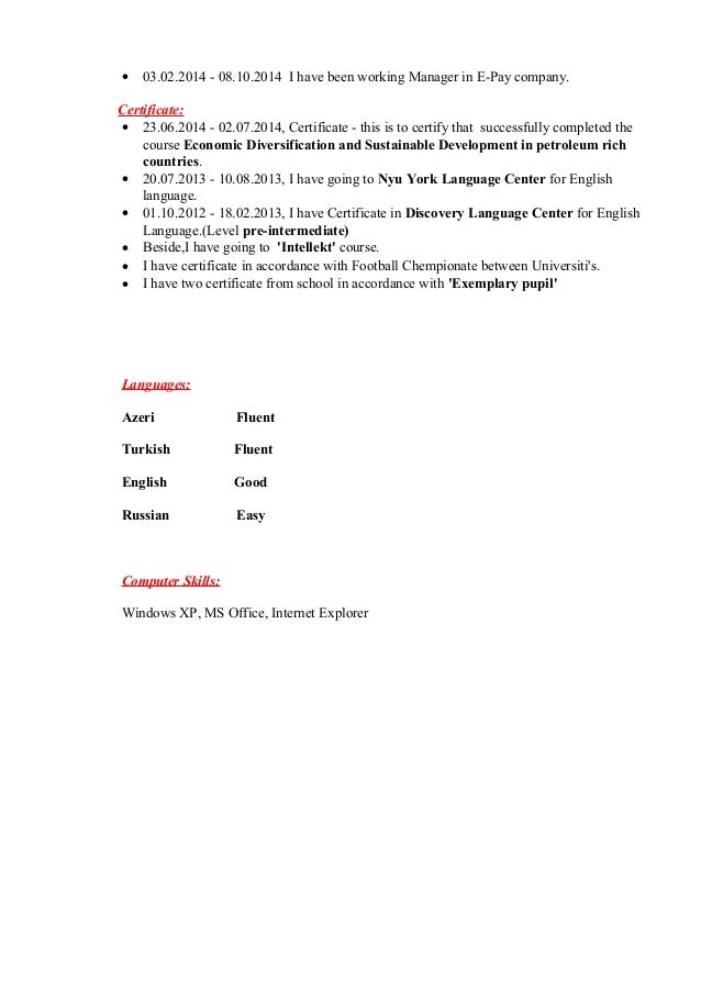 Murad Mustafayev,CV eng