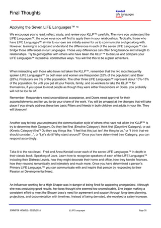 KLLP Profile Jennifer Howell | PDF