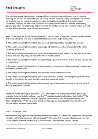 KLLP Profile Jennifer Howell | PDF