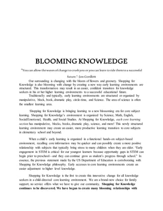 May Newsletter Blooming Knowledge | DOCX