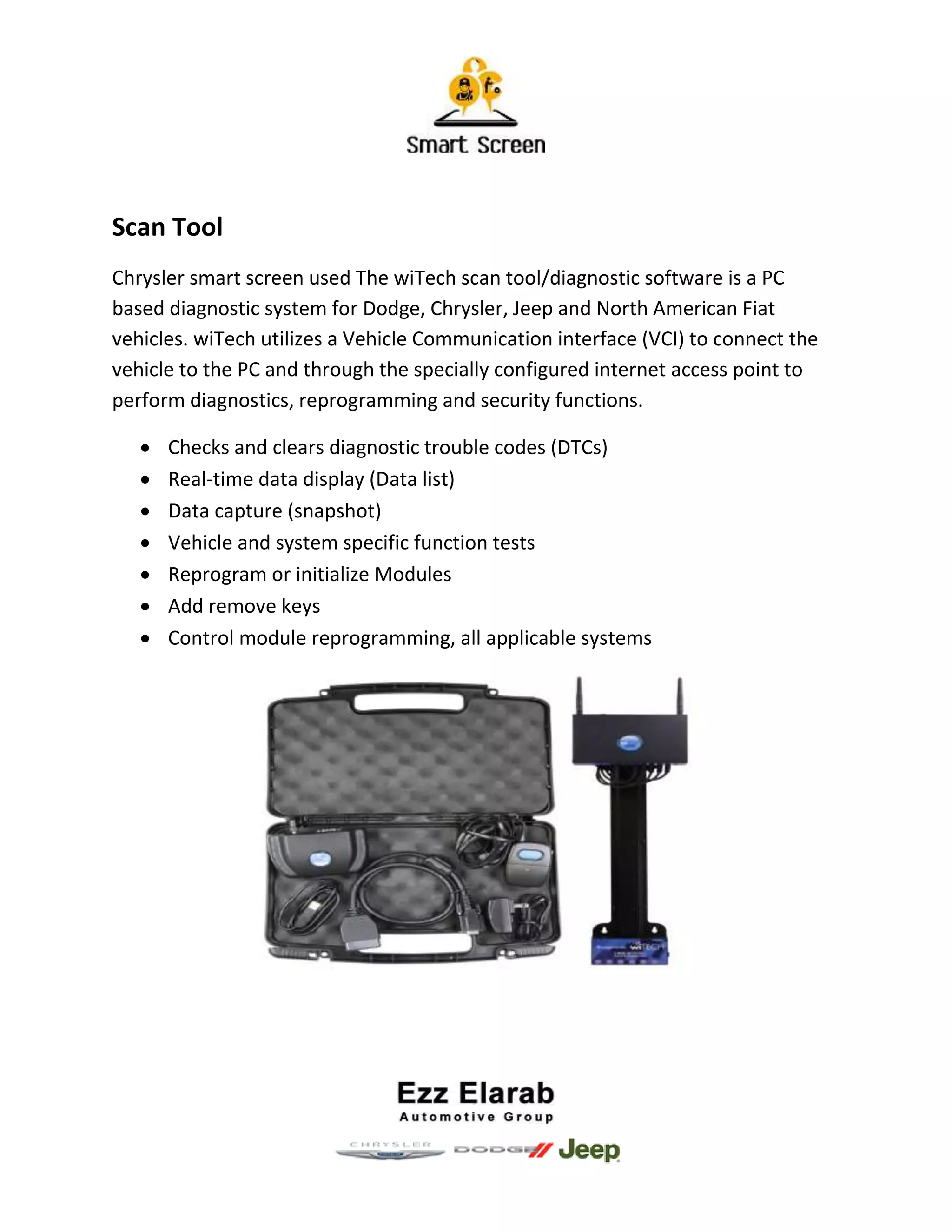 Chrysler Smart Screen | PDF