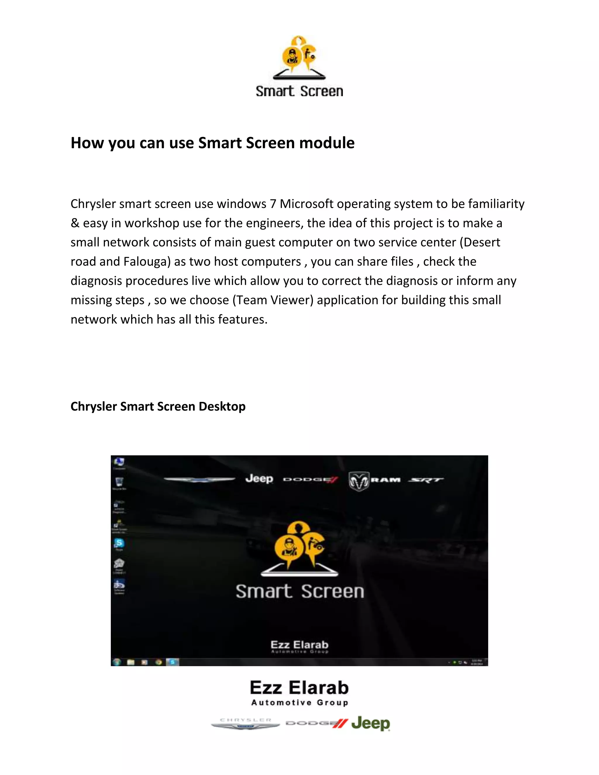 Chrysler Smart Screen | PDF