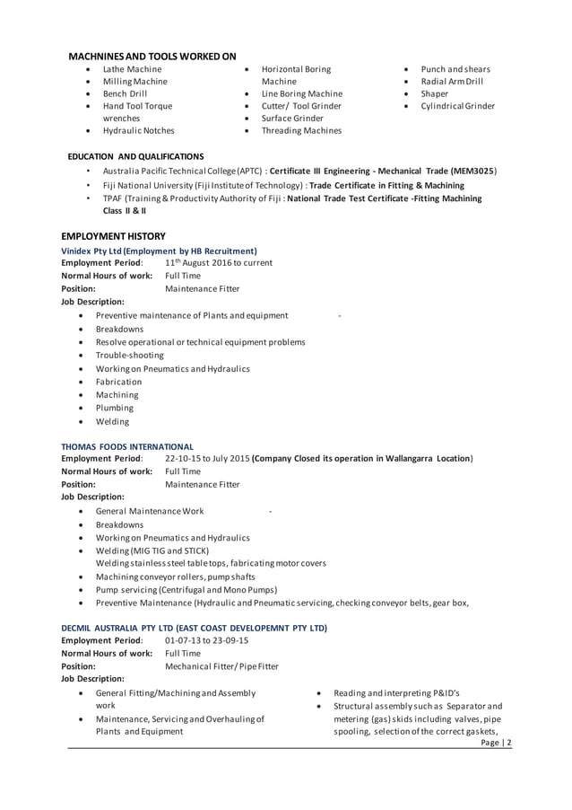 25-02-2017 Chris Resume | PDF