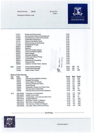 Transcript - Melb Uni | PDF