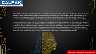 Calpak USA PPT | PDF