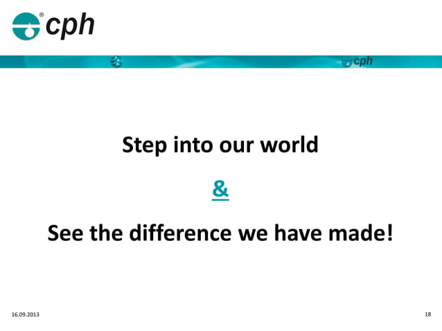 CPH GROUP COMPANY PRESENTATION | PPT