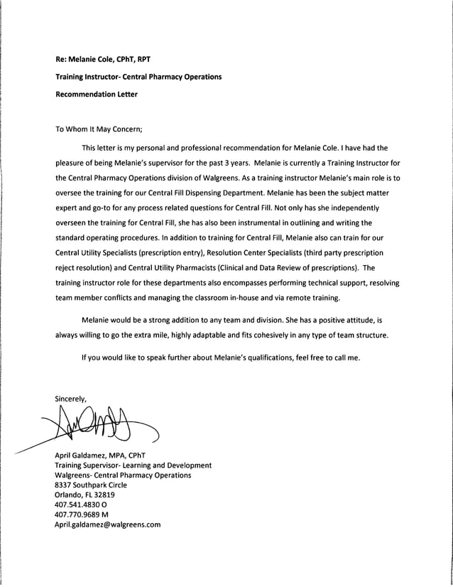 M. Cole recommendation letter-AG | PDF