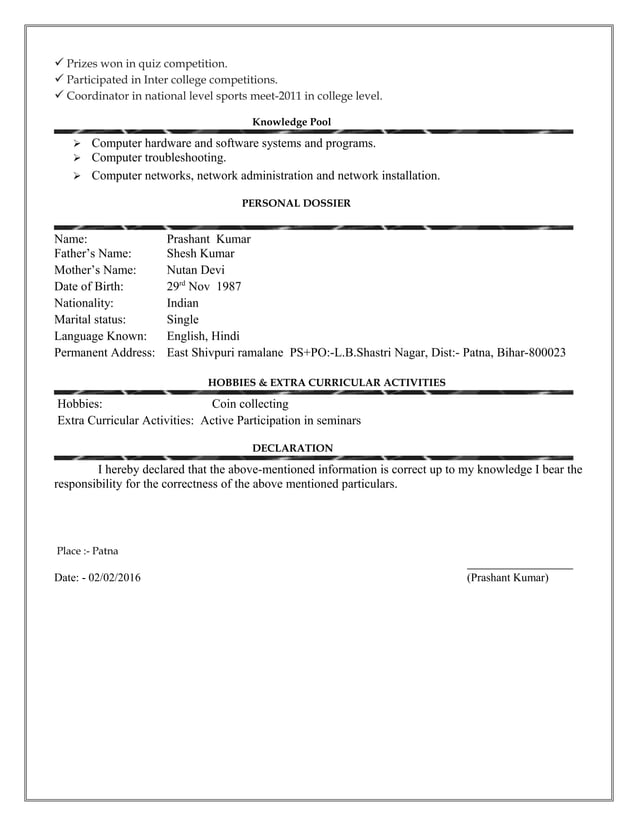 Prashant Resume | DOC