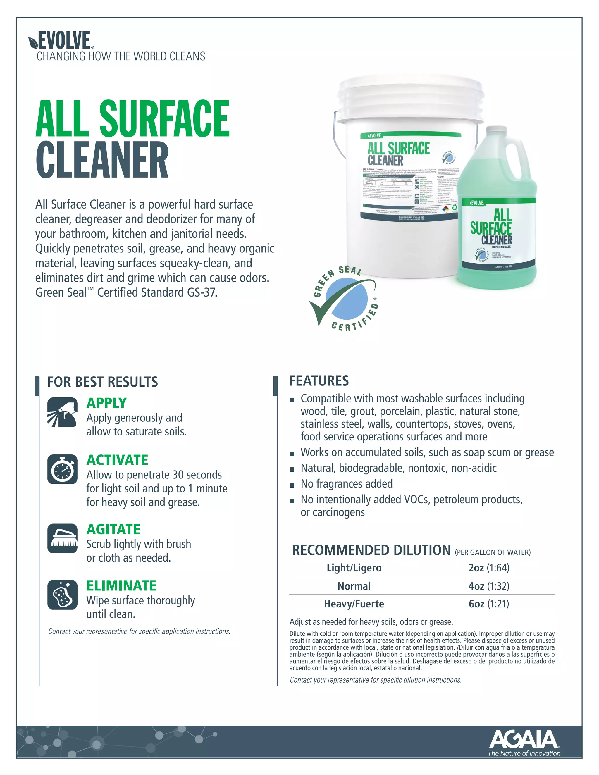 ALL SURFACE CLEANER | PDF