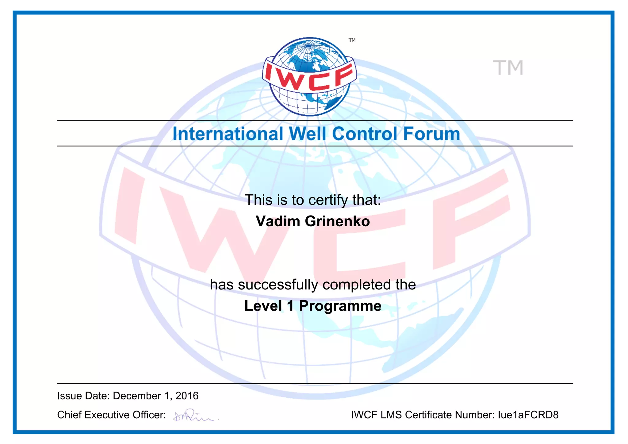 IWCF Level 1 Programme | PDF