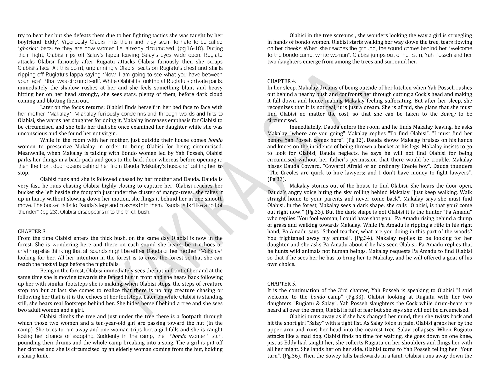 UNANSWERED CRIES-Analysed by Kakira, S.A. | PDF