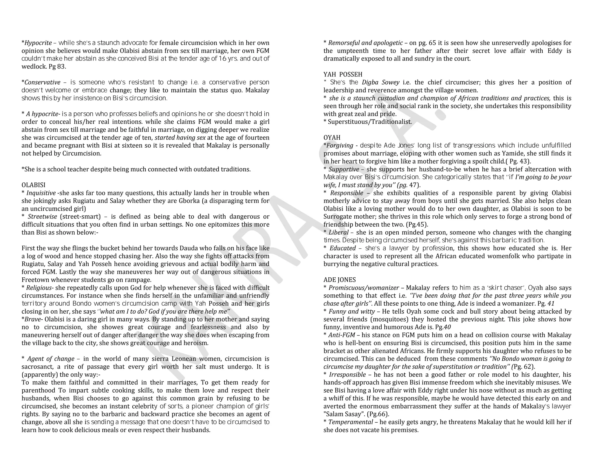 UNANSWERED CRIES-Analysed by Kakira, S.A. | PDF