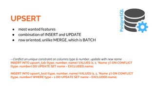 PostgreSQL 9.5 Features | PPT