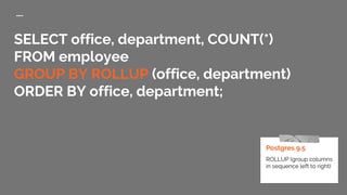 PostgreSQL 9.5 Features | PPT