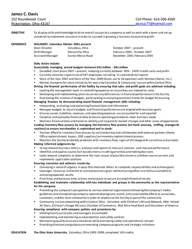 James Davis Resume 2016 | PDF