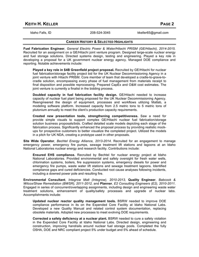 Keller, Keith EXPANDED RESUME | PDF