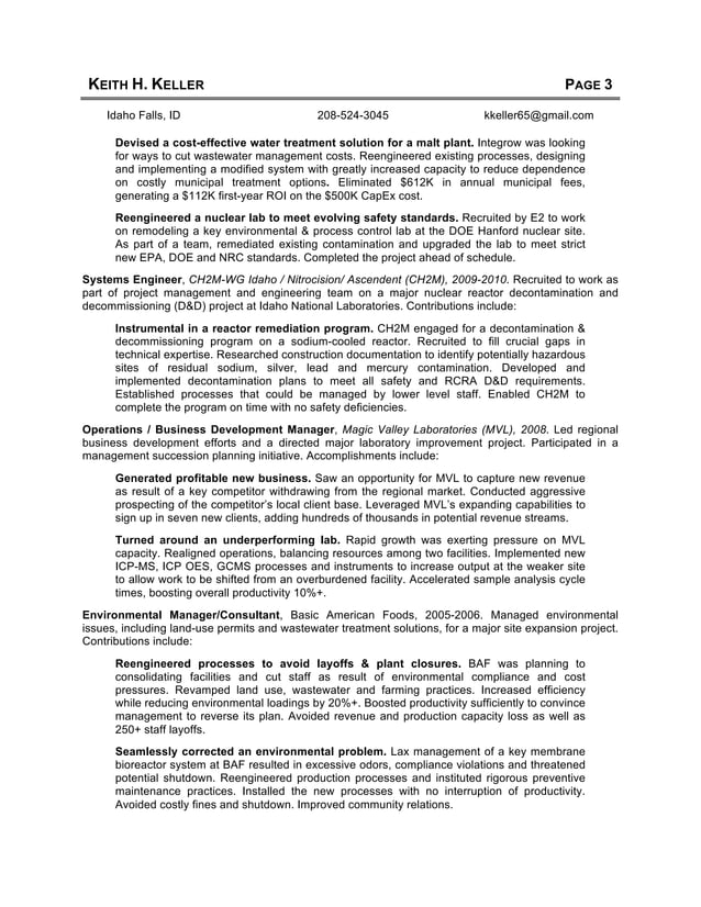 Keller, Keith EXPANDED RESUME | PDF