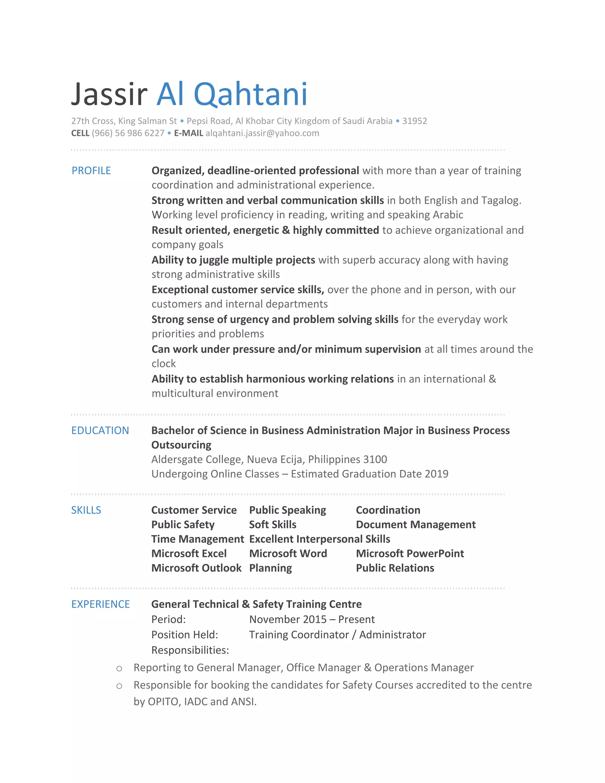 Jassir Al Qahtani - Resume | PDF