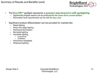 DESIGN NOTE 2 - TIR Lenses | PDF