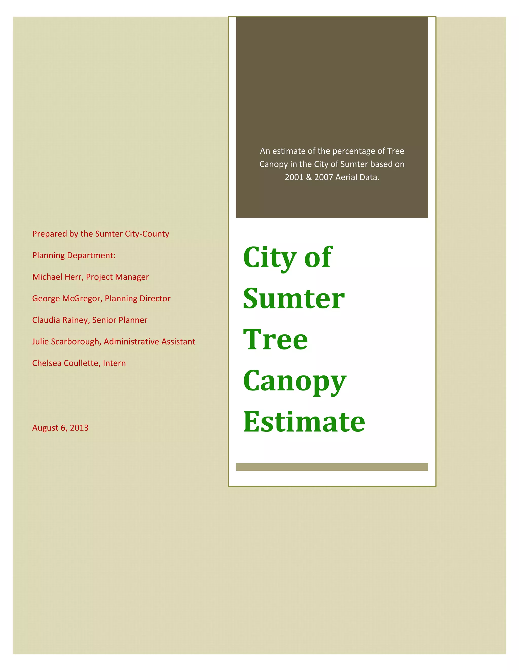 2007_tree_canopy_analysis_final_version_rfs | PDF | Land and Farms ...
