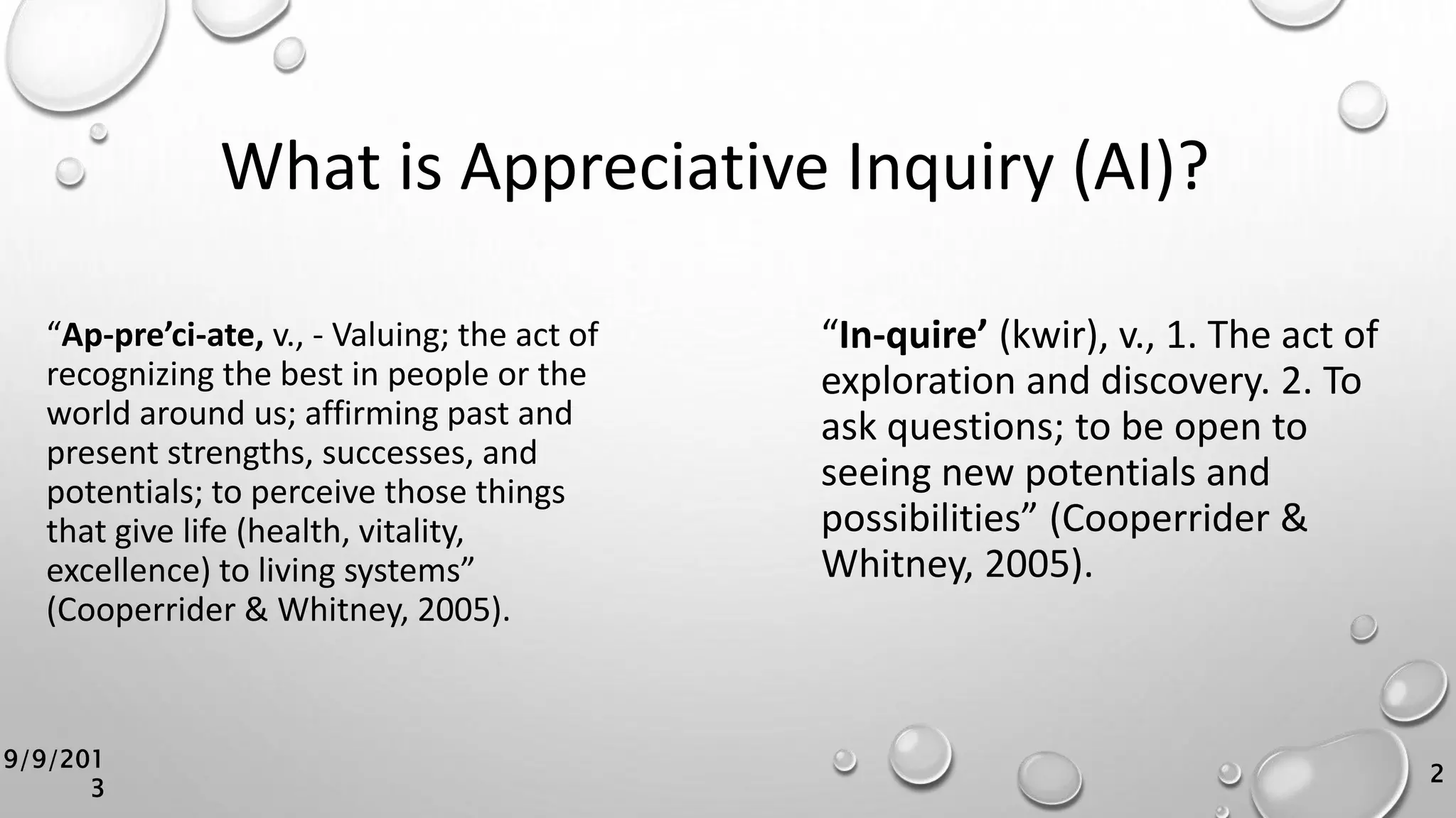 Appreciative Inquiry for Creative Problem Solving | PPTX